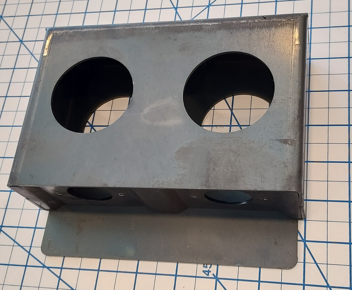 WELDANDFABSHOP 2 Inch Double Hole Lock Box w/Flange – Weldandfabshop.com