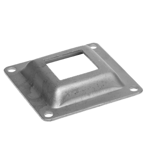 2in. Raised Base Plate w/holes. Box of 6 – Weldandfabshop.com